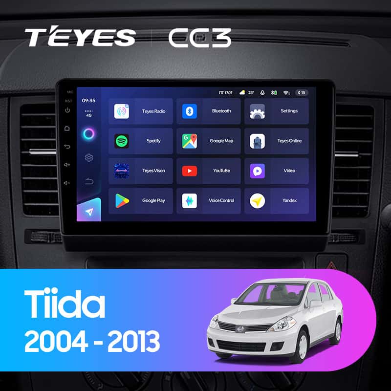 Магнитола teyes cc3 для nissan tiida 2004-2013 9.0" купить в интернет ...